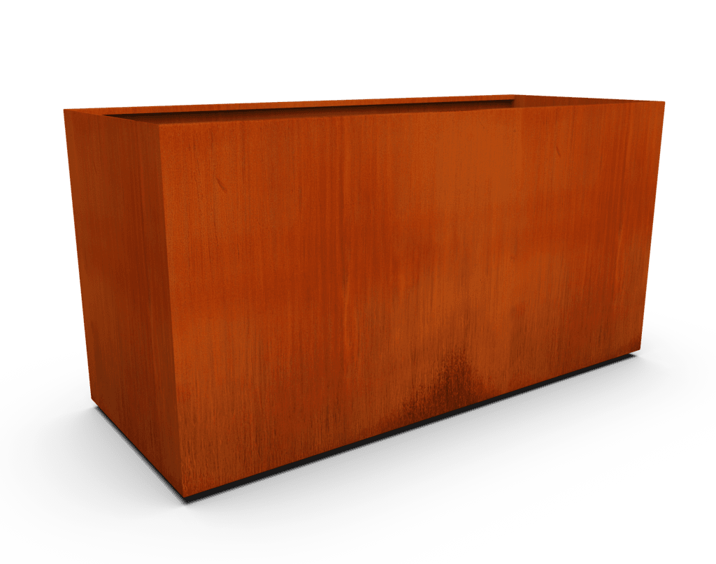 Corten Steel Rectangular Planter 30-36 | PlanterCraft