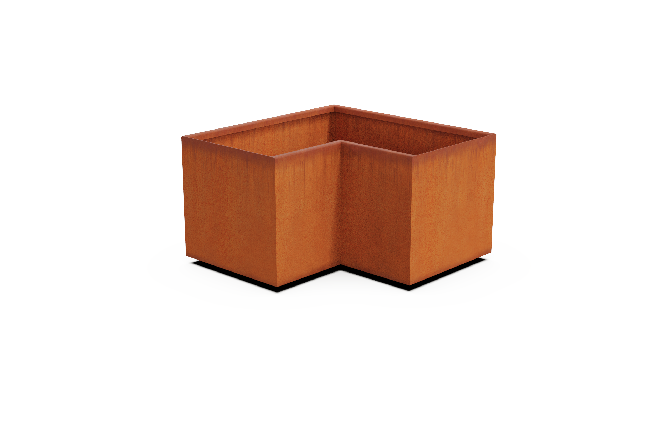 Corten Steel Corner Planter | PlanterCraft