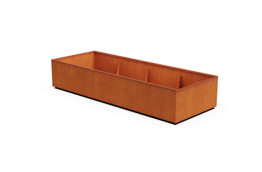 30-Inch Wide Planter | Corten Steel | PlanterCraft